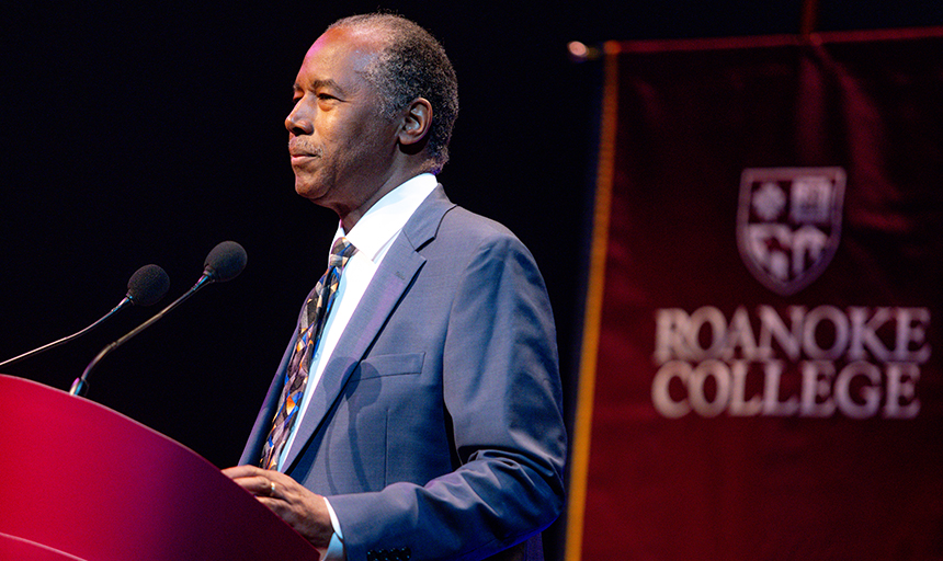 Dr. Ben Carson speaks to Roanoke College community - Roanoke College